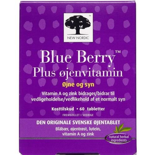 Blue Berry Plus 60 tabletter - New Nordic - New Nordic - Dansk ...