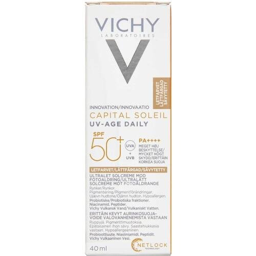 Vichy Capital Soleil UV-Age Solcreme til ansigt SPF50+ 40 ml - Sol ...